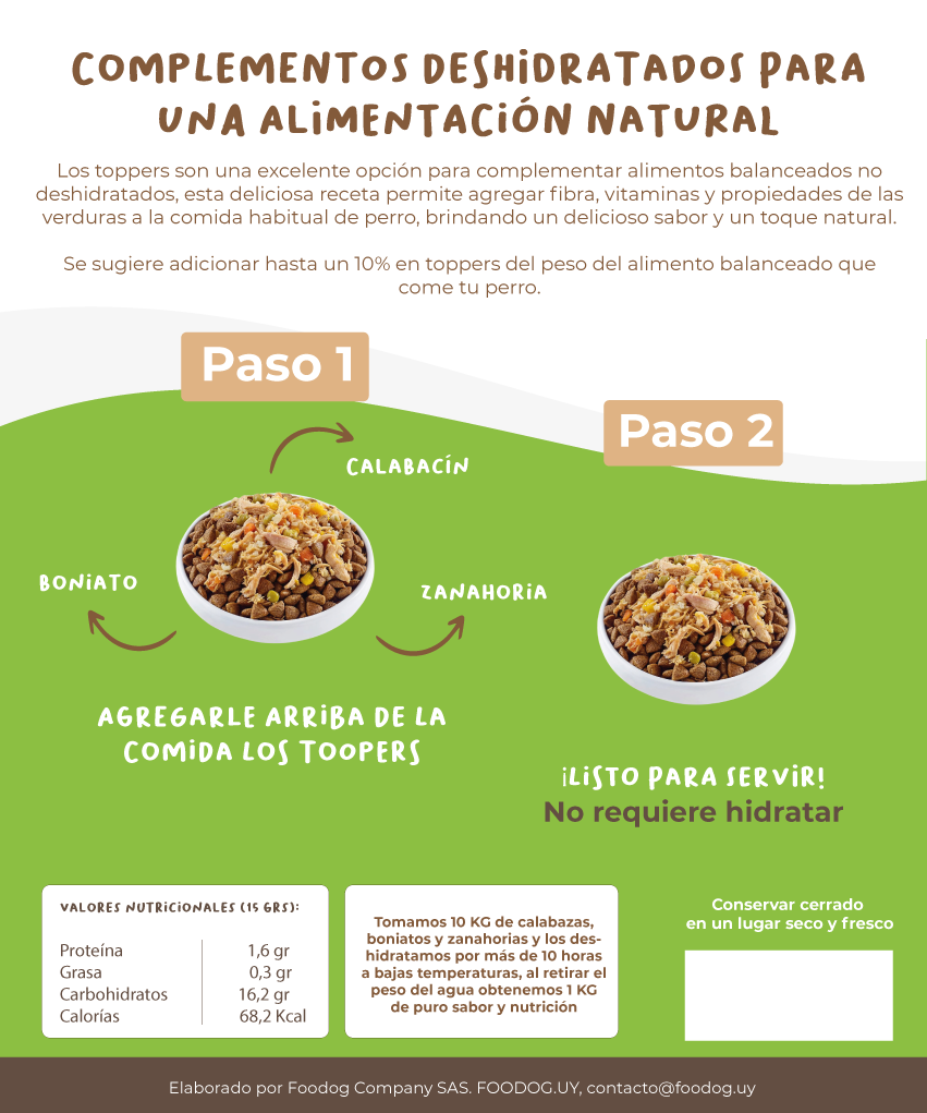 Toppers Vegetales - Foodog